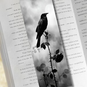 Ravens & Roses Printable Bookmarks Set of 8 Digital Download 11x8.5 PDF ...