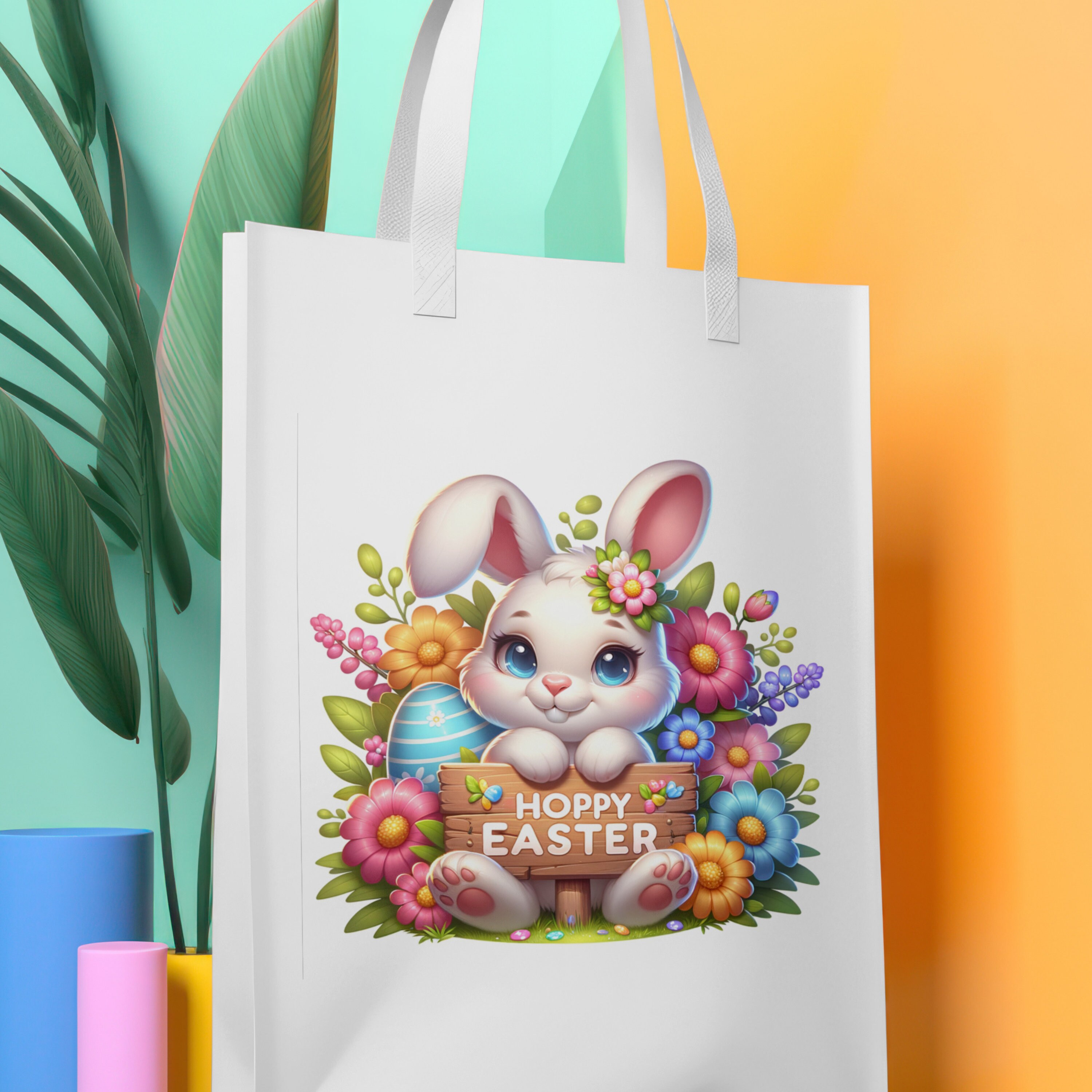 Hoppy Easter Clipart Set of 8 Clipart PNG Files Kawaii Cute Easter ...