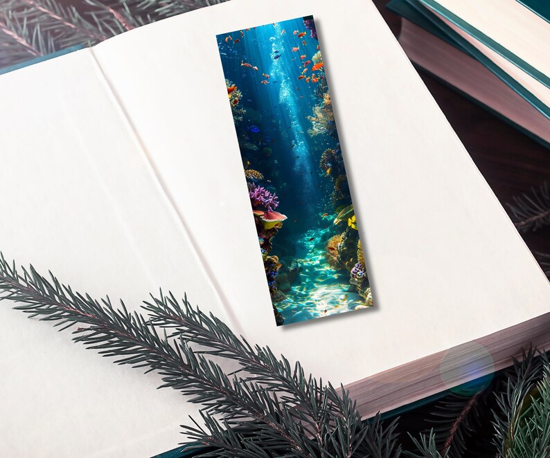 Oceanscape Printable Bookmarks Set of 8 Digital Download 11x8.5 PDF and ...