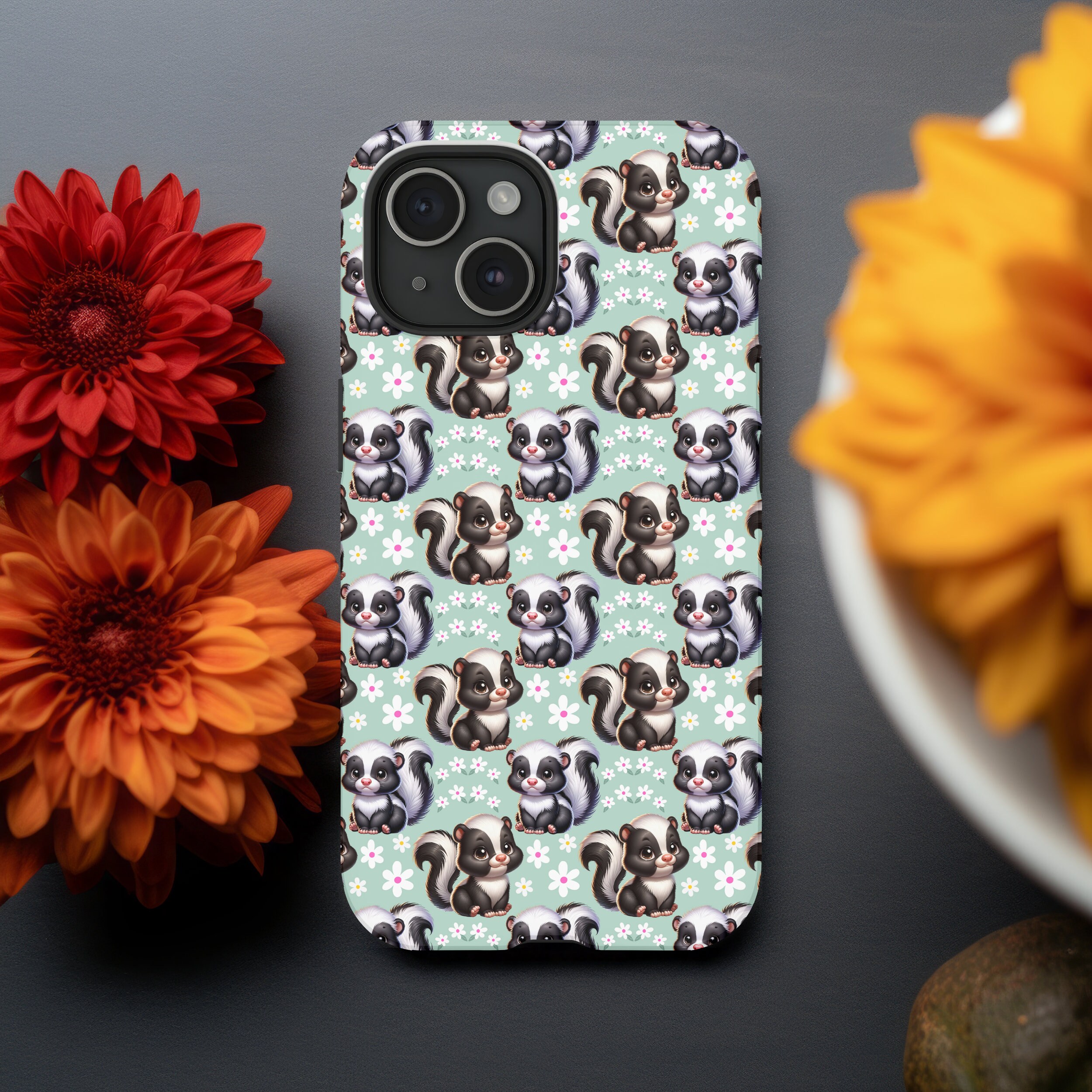 Cute Baby Skunks 12x12 Seamless Pattern Digital Paper Printable ...