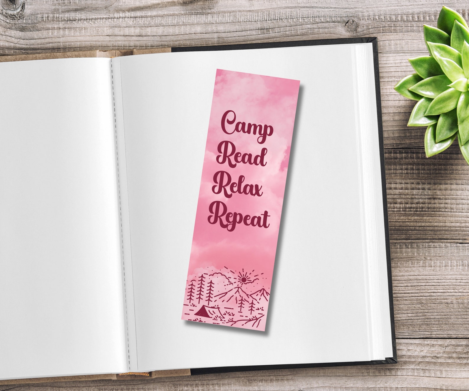 Camping Printable Bookmarks Set of 8 Digital Download 11x8.5 PDF and ...