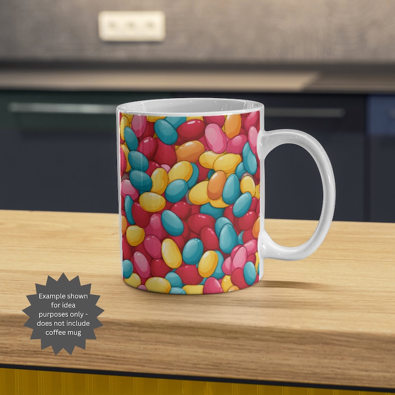 Jelly Beans Printable Background Scrapbook Papers 12x12 Seamless ...