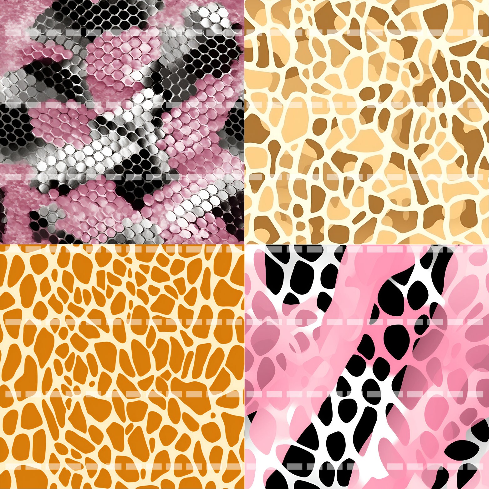 Animal Prints Digital Paper, Printable Background Scrapbook Papers ...