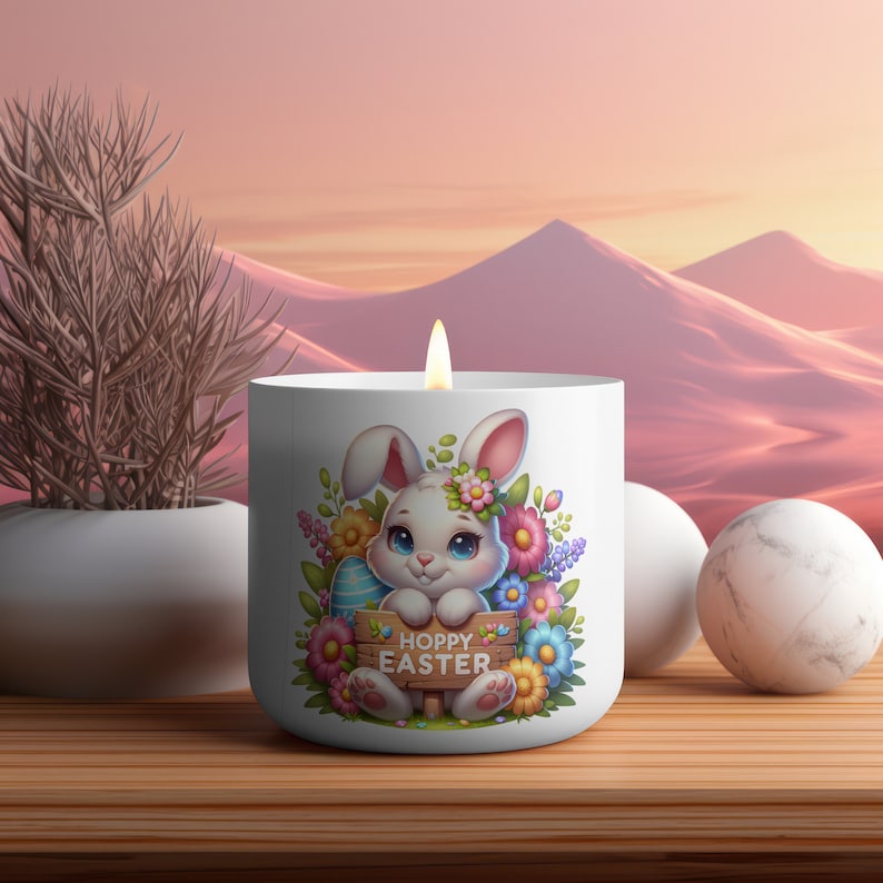 Hoppy Easter Clipart Set of 8 Clipart PNG Files Kawaii Cute Easter ...