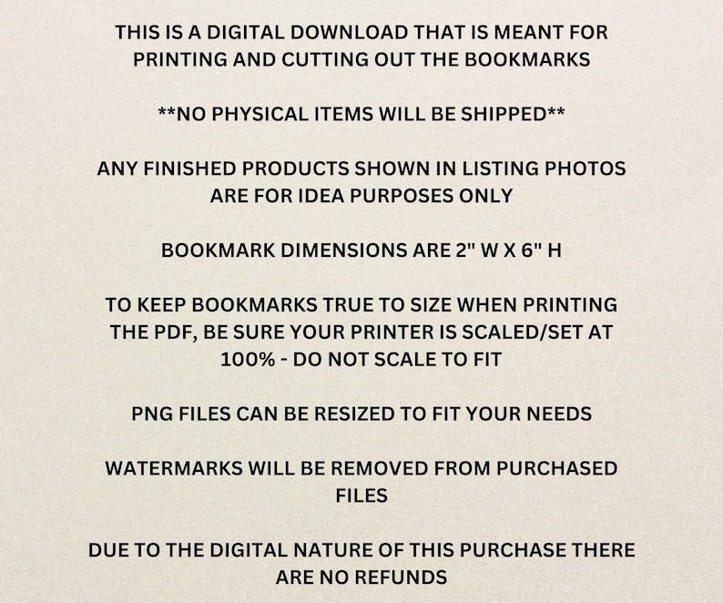 Printable Bookmarks Set of 8 Digital Download 11x8.5 PDF and Separate ...