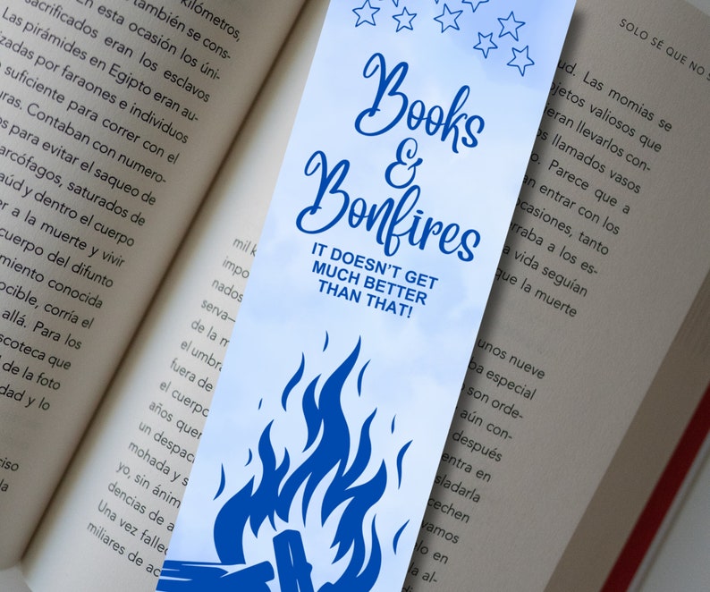 Camping Printable Bookmarks Set of 8 Digital Download 11x8.5 PDF and ...