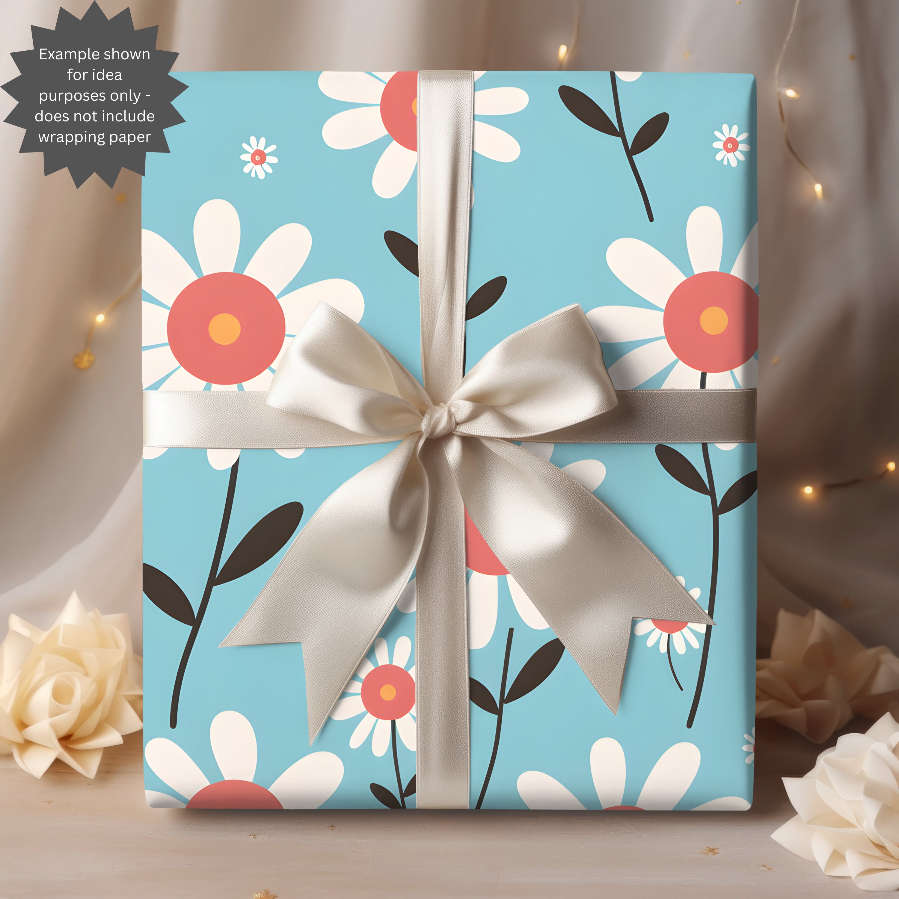 Retro Daisies Printable Background Scrapbook Papers 12x12 Seamless ...