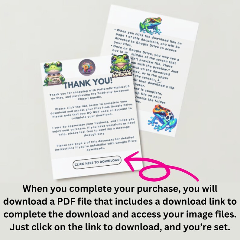 Toad-ally Awesome Frogs Set of 8 Clipart PNG Files Transparent ...