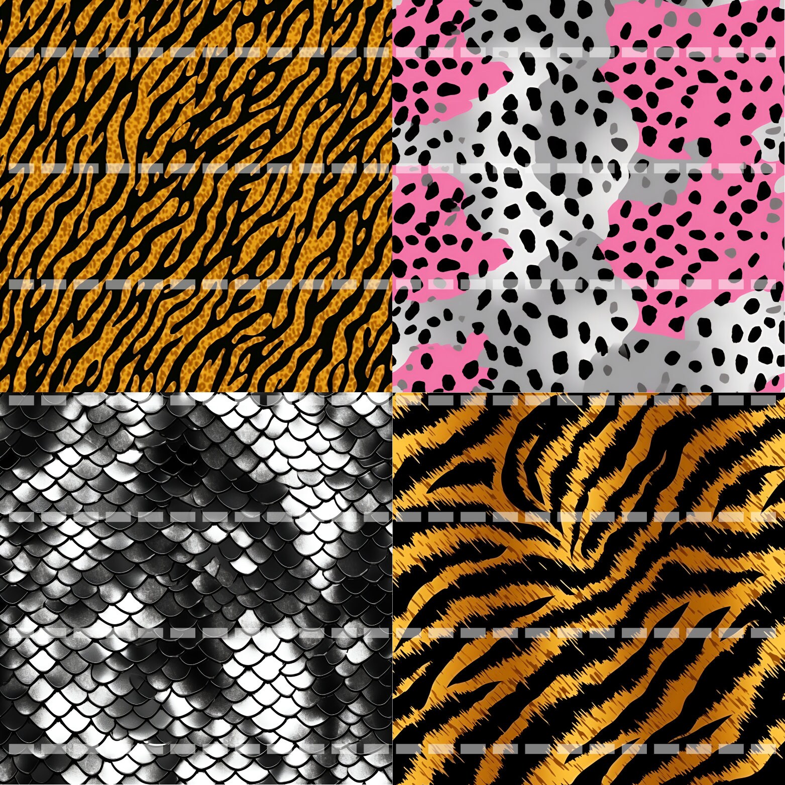 Animal Prints Digital Paper, Printable Background Scrapbook Papers ...
