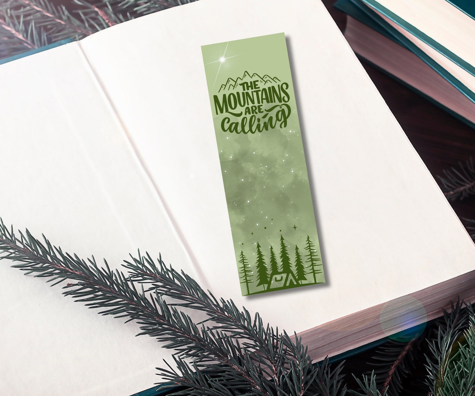 Camping Printable Bookmarks Set of 8 Digital Download 11x8.5 PDF and ...