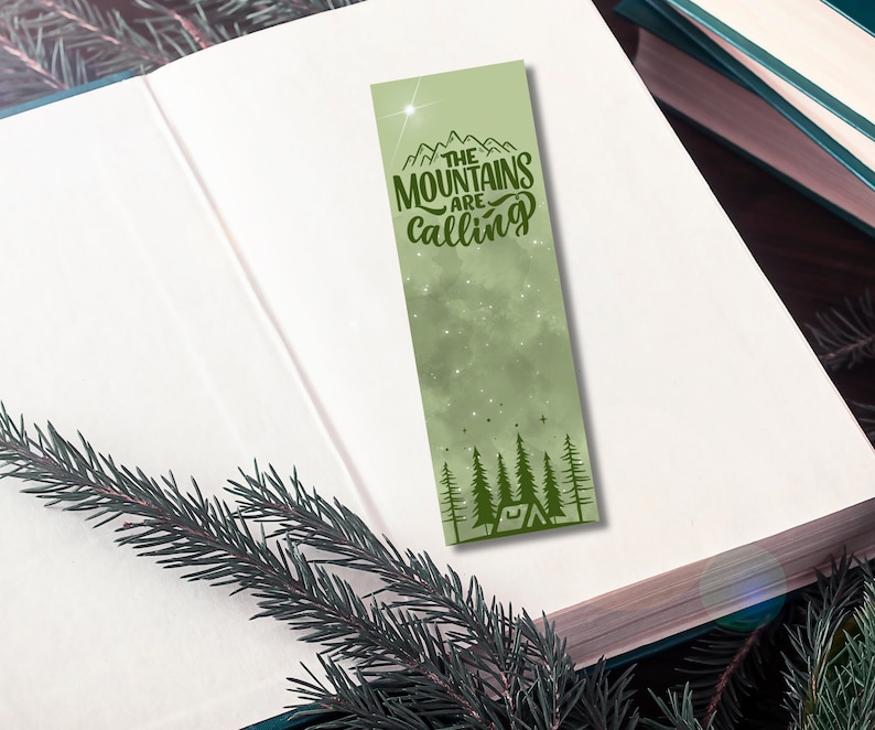 Camping Printable Bookmarks Set of 8 Digital Download 11x8.5 PDF and ...