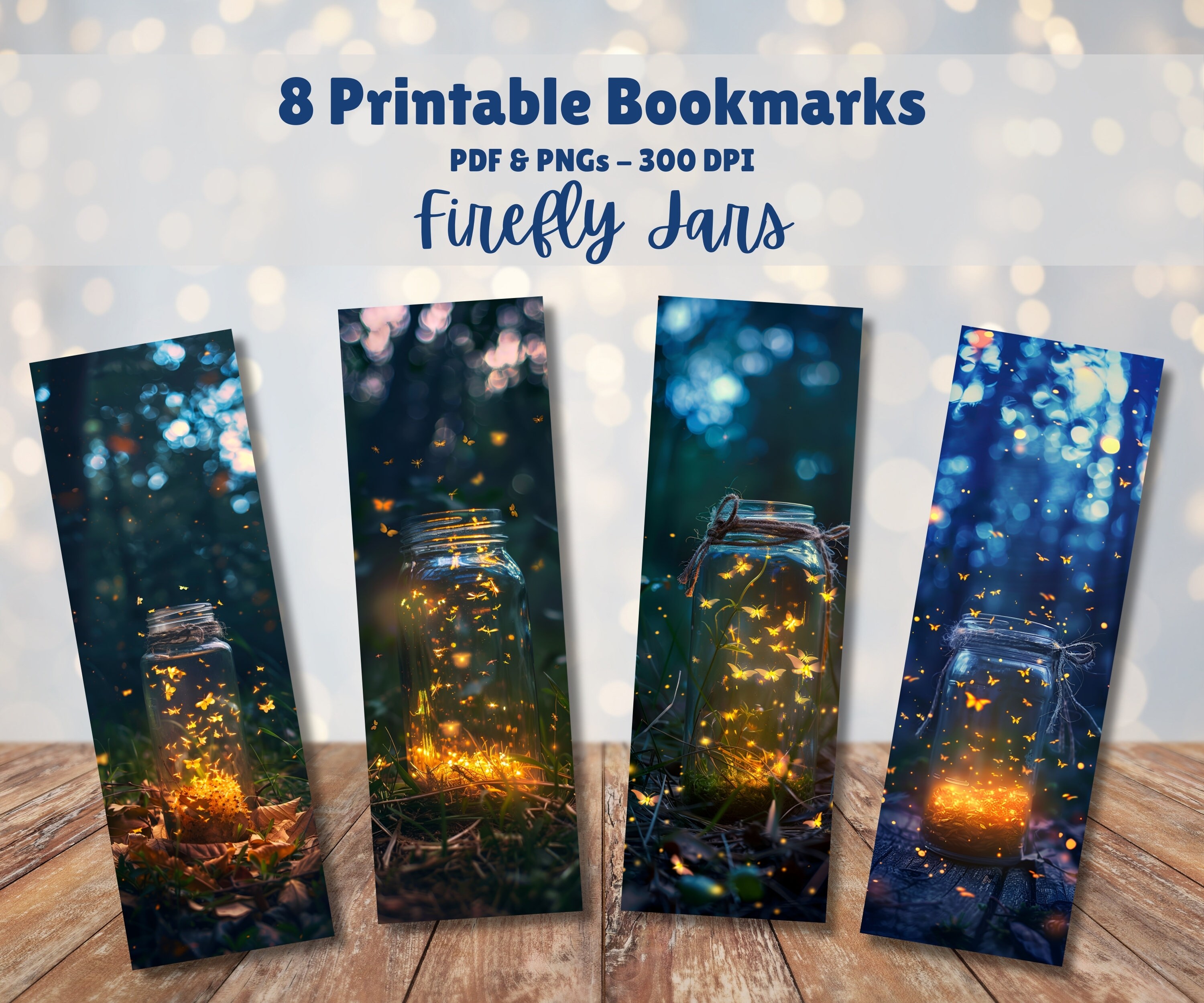 Firefly Jars Printable Bookmarks Set of 8 Digital Download 11x8.5 PDF ...