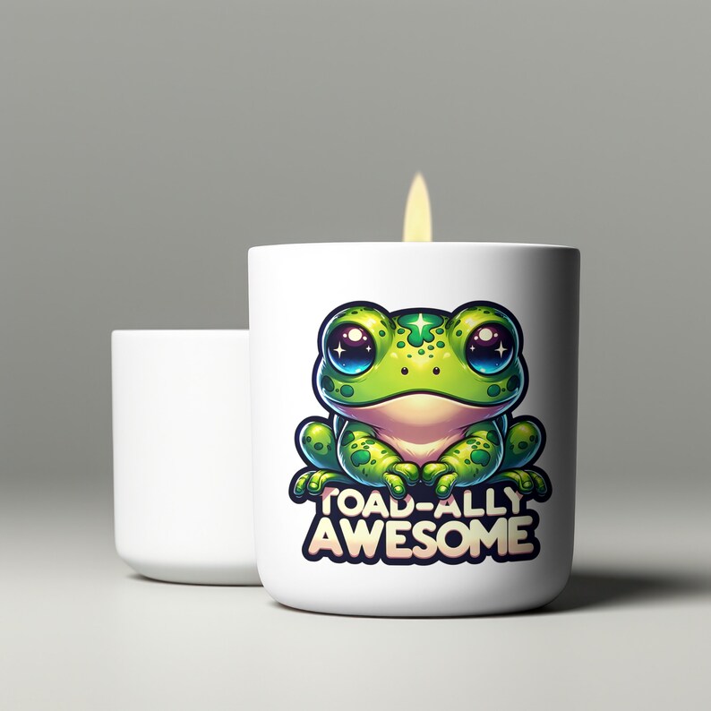Toad-ally Awesome Frogs Set of 8 Clipart PNG Files Transparent ...