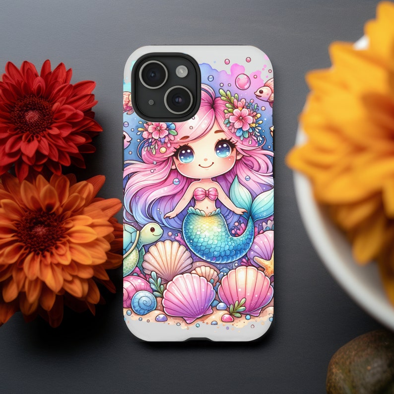 Cute Mermaids Clipart Bundle Set of 8 PNG Transparent Background Files ...