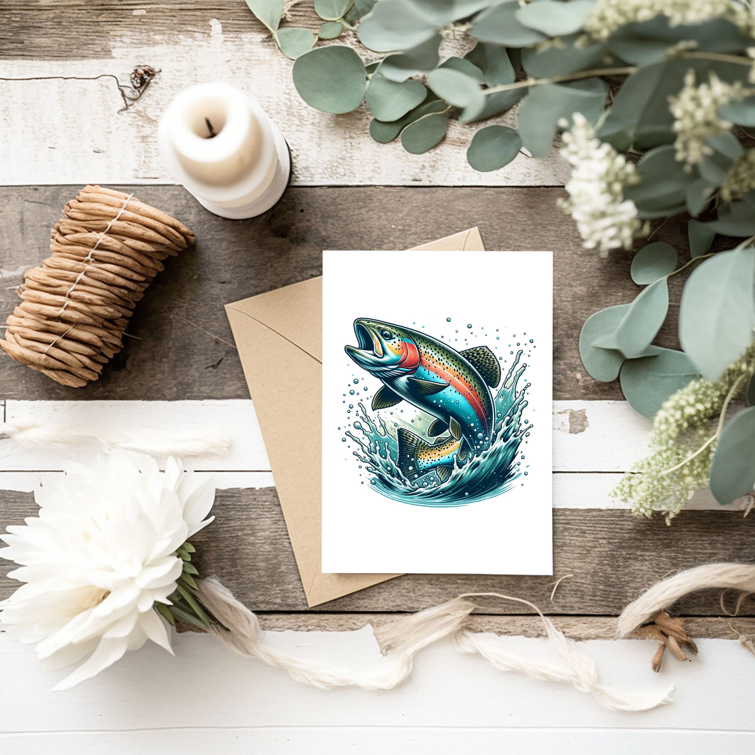 Gone Fishin' Clipart Bundle Set of 22 Clipart Files Digital Scrapbook ...