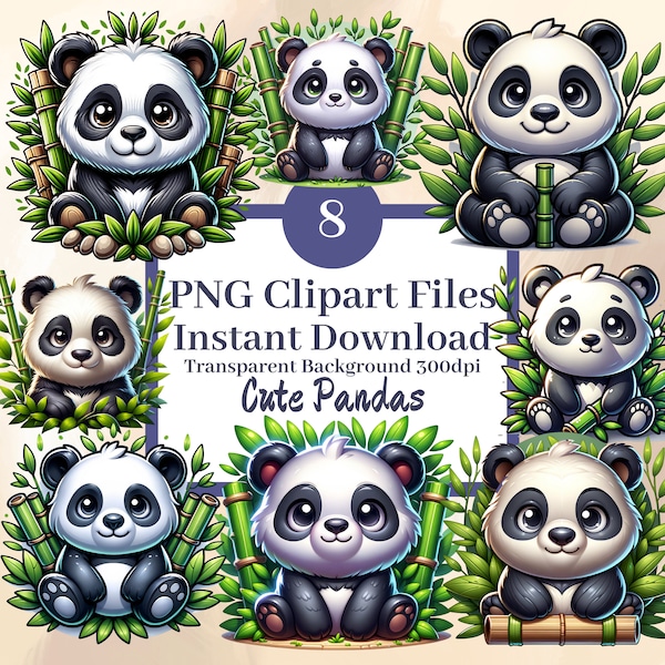 Panda Scrapbook - Etsy