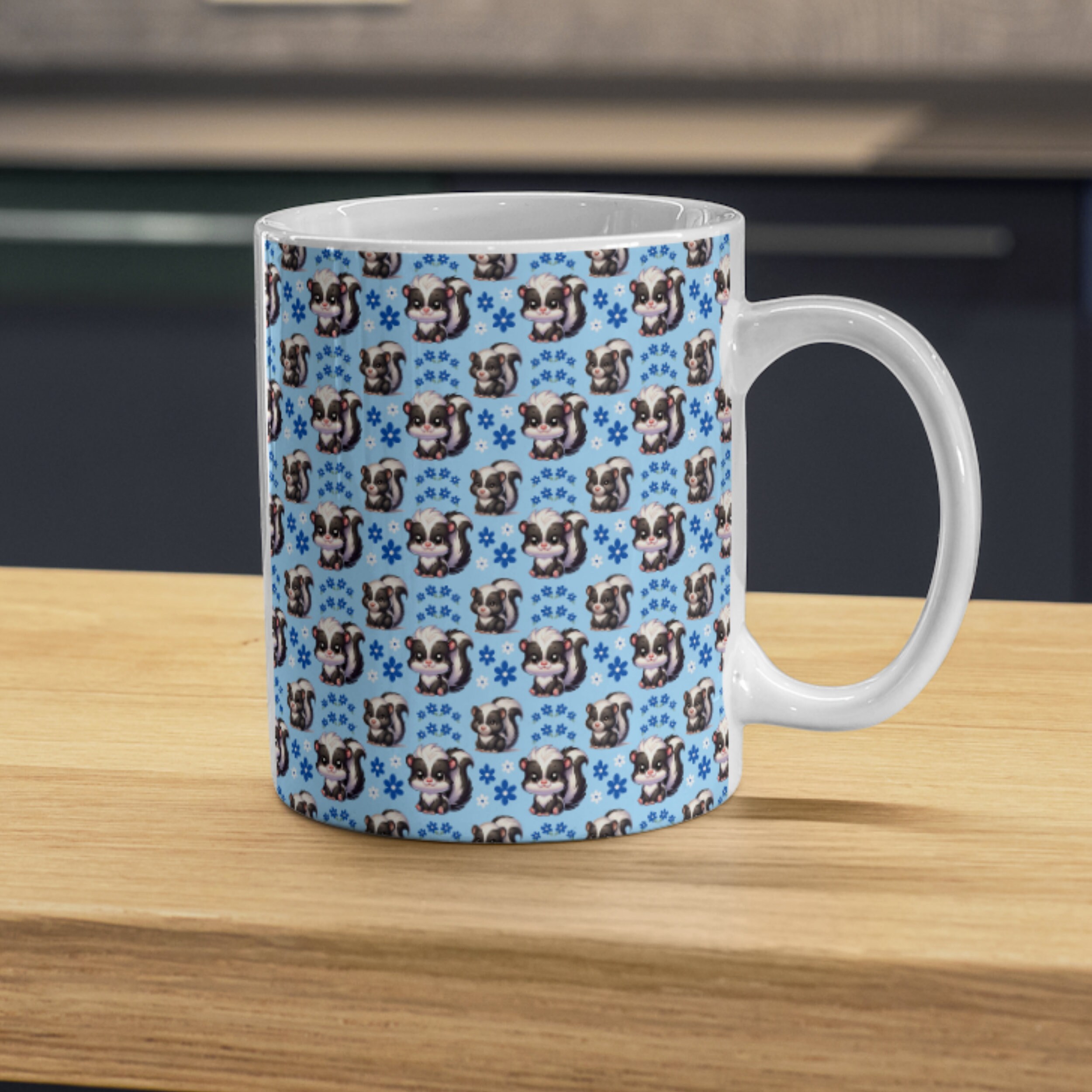 Cute Baby Skunks 12x12 Seamless Pattern Digital Paper Printable ...