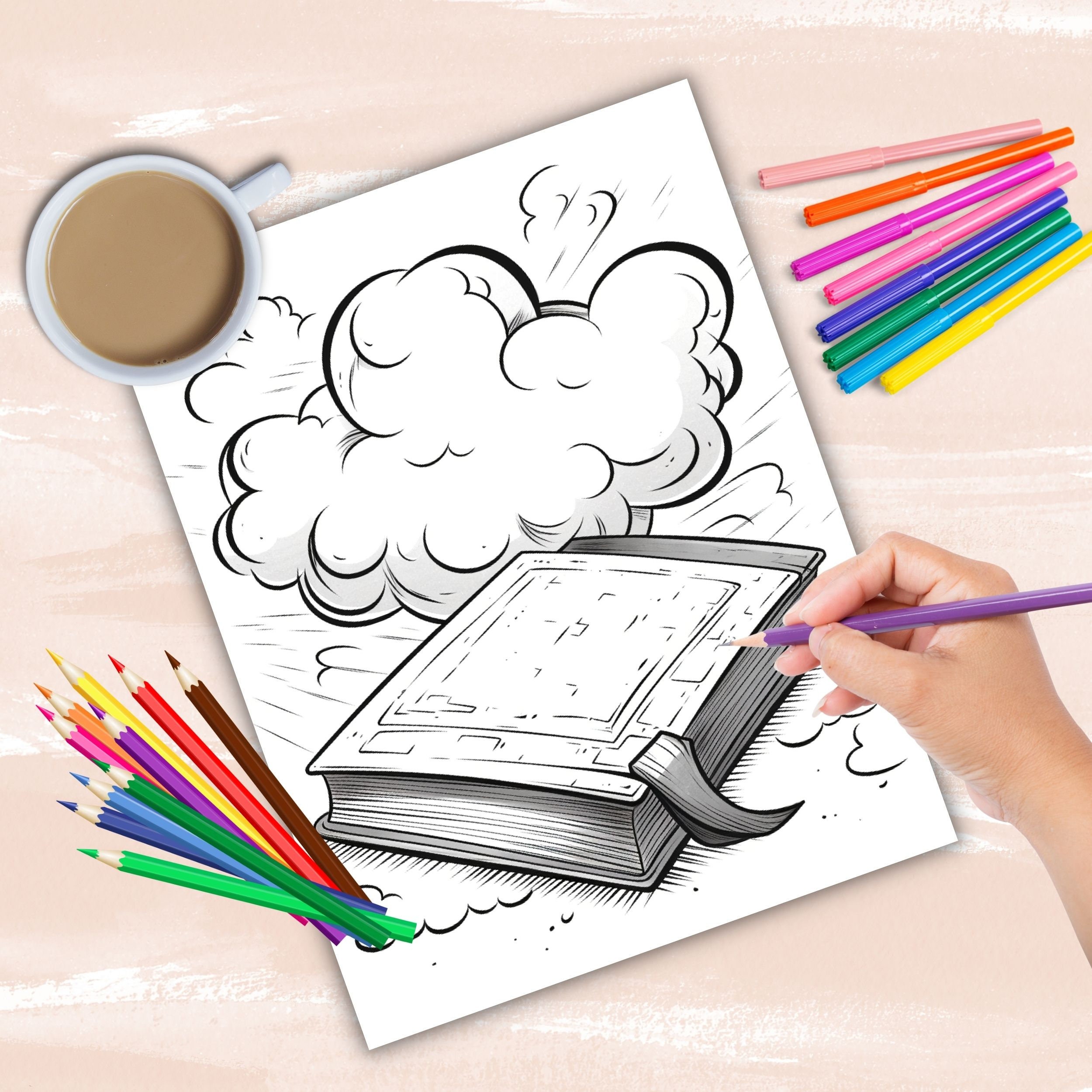 Faith Coloring Book, Religious Coloring Pages, Large Print Bible ...