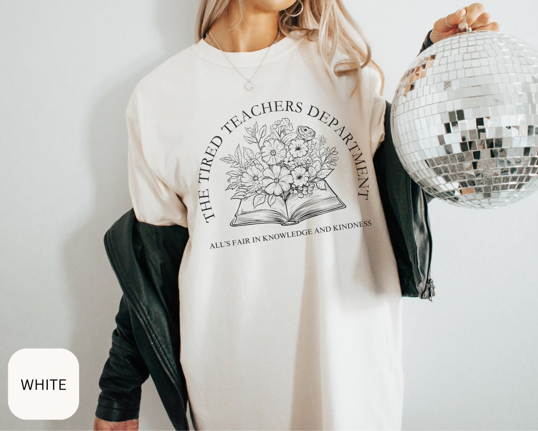 Comfort Colors Tired Teachers Department Shirt Trendy Shirt Teacher ...