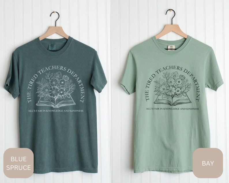 Comfort Colors Tired Teachers Department Shirt Trendy Shirt Teacher ...