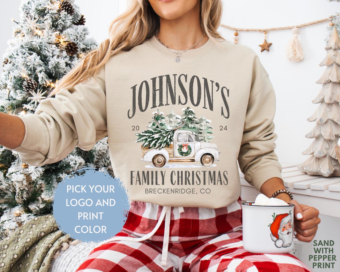 Personalized Family Christmas Sweatshirts, Matching Family Christmas ...