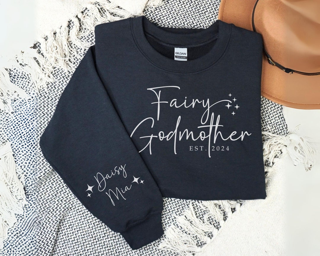 Personalized Fairy Godmother Sweatshirt, Godmom Shirt, Godmother Gift ...