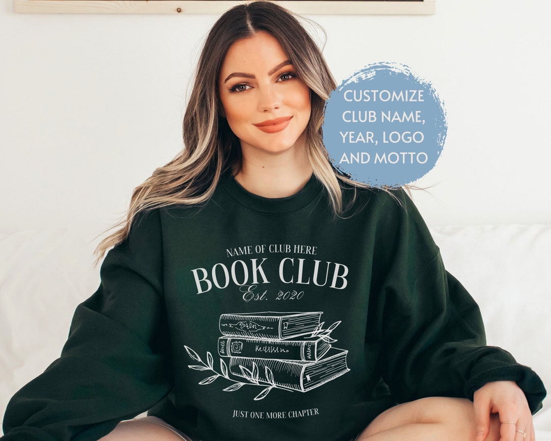 Personalized Book Club Sweatshirt With Custom Name Year, Customized ...