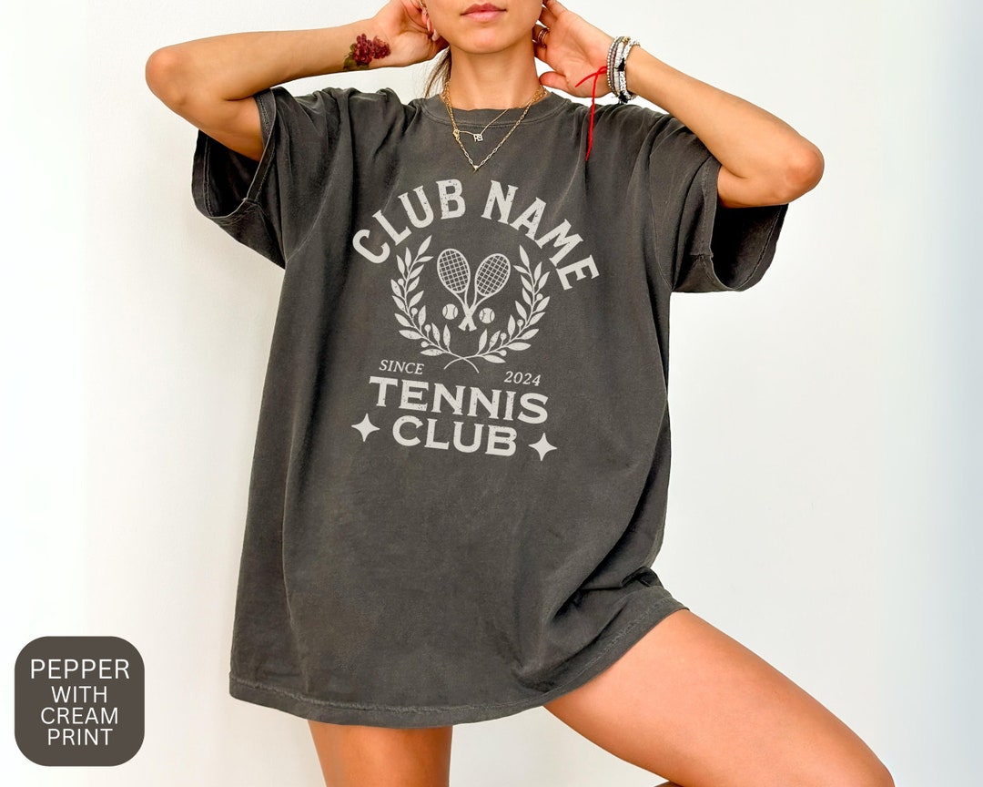 Personalized Tennis Club Shirt for Tennis Team, Custom Year Tennis Gift ...