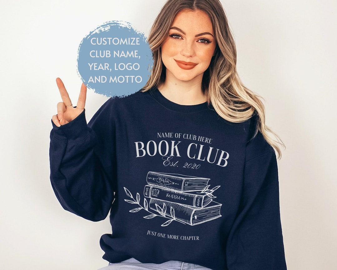 Personalized Book Club Sweatshirt With Custom Name Year, Customized ...