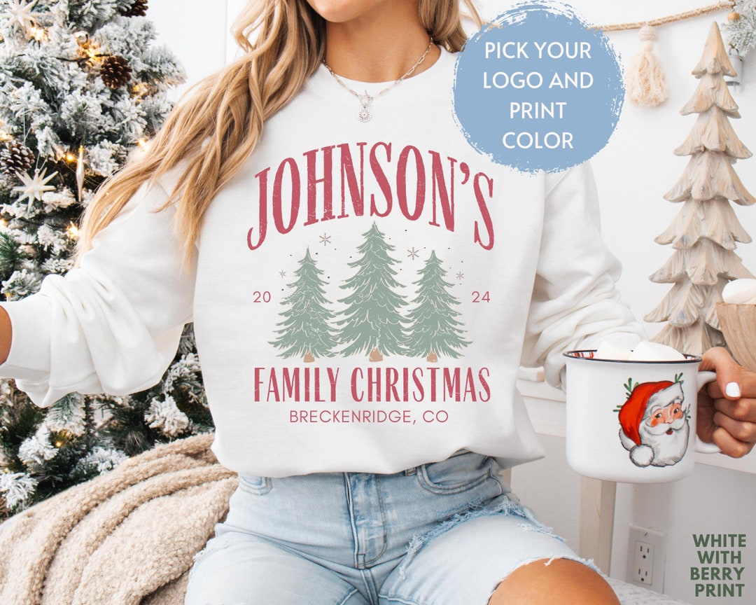 Personalized Family Christmas Sweatshirts, Matching Family Christmas ...