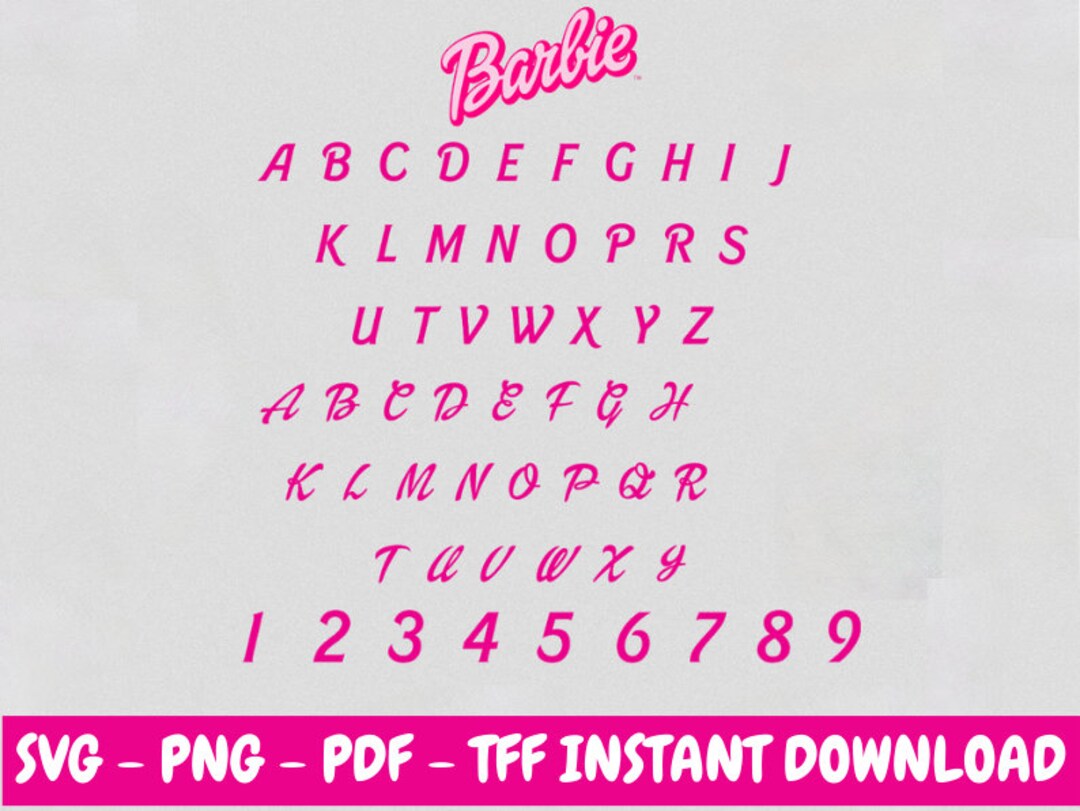 Doll Font, Alphabet, Svg, Png, INSTANT DOWNLOAD - Etsy