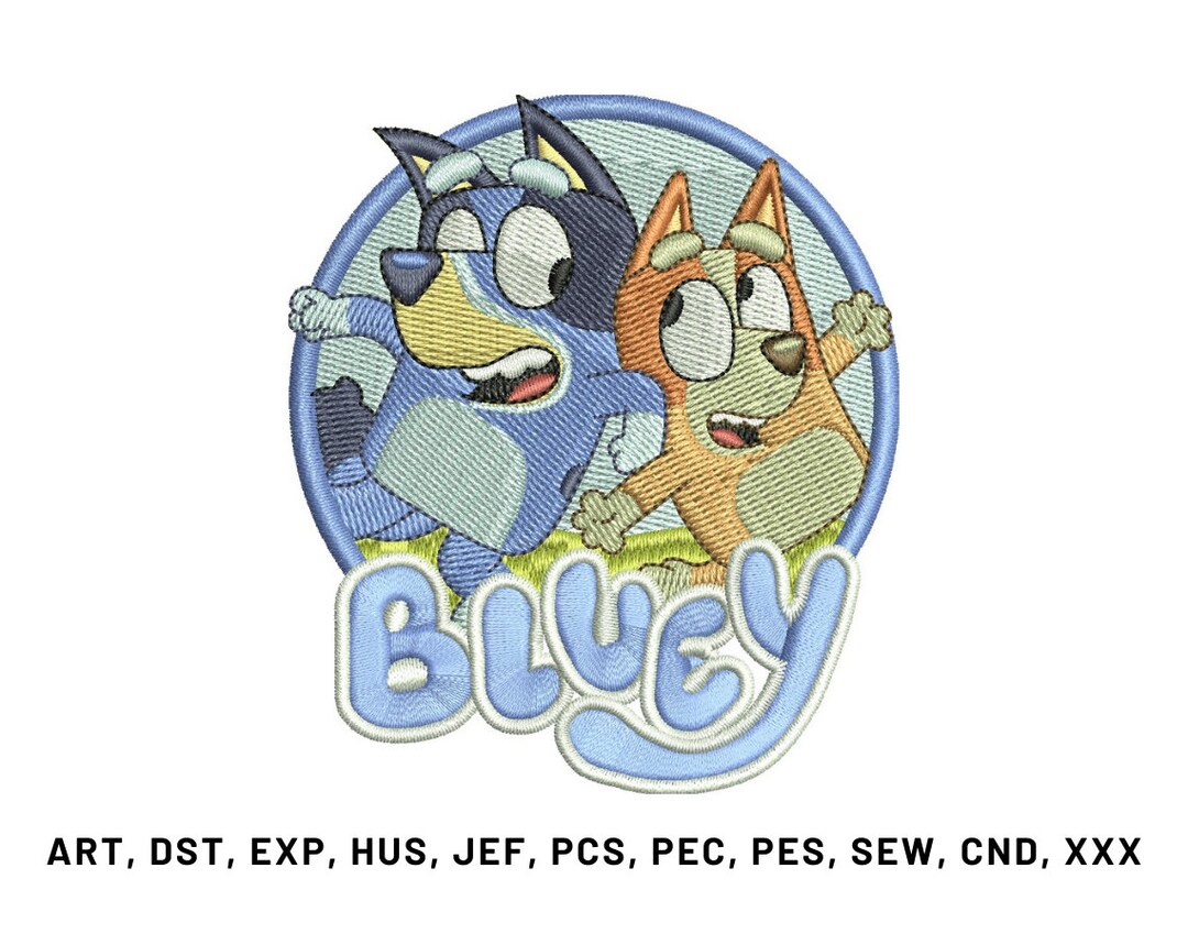 Bluey Embroidery Design Instant Download Art Dst Exp - Etsy Ireland