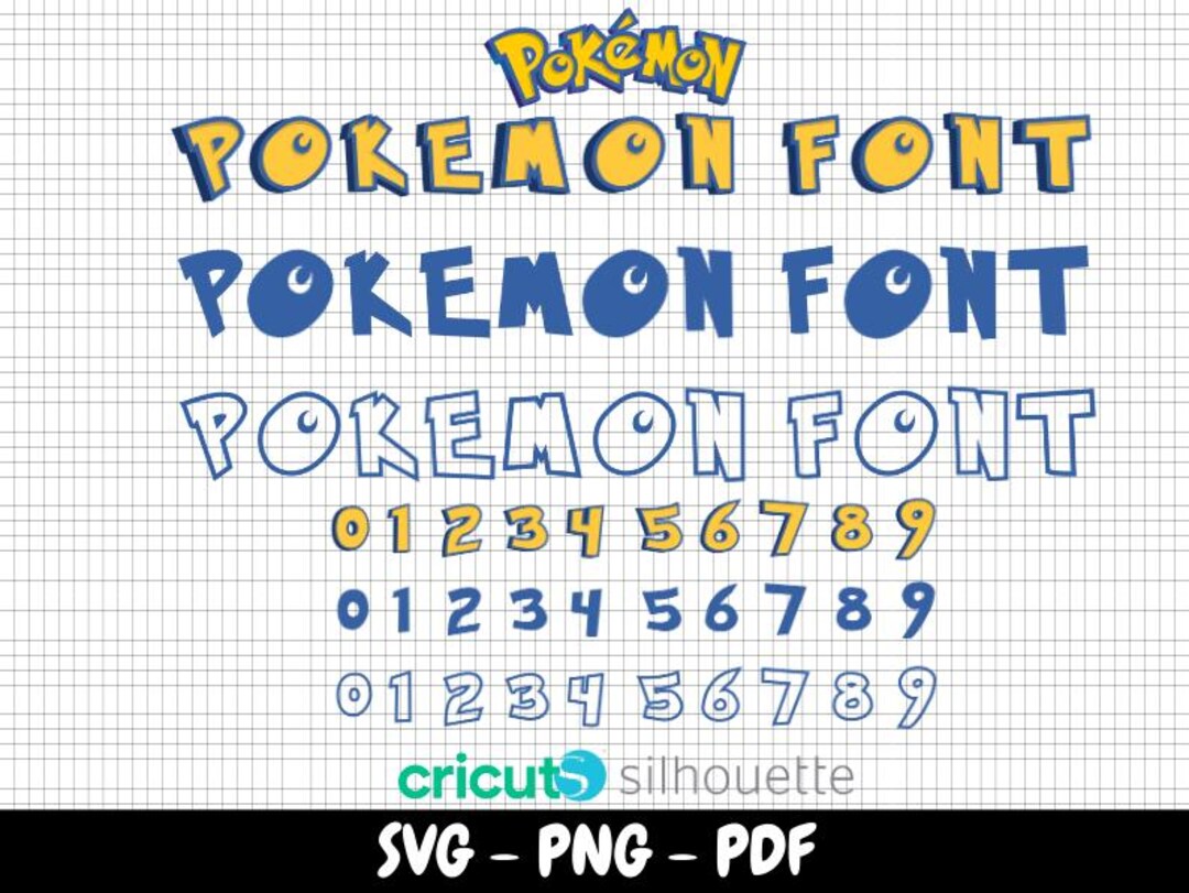 Poke Font, Svg, Png,pdf - Etsy