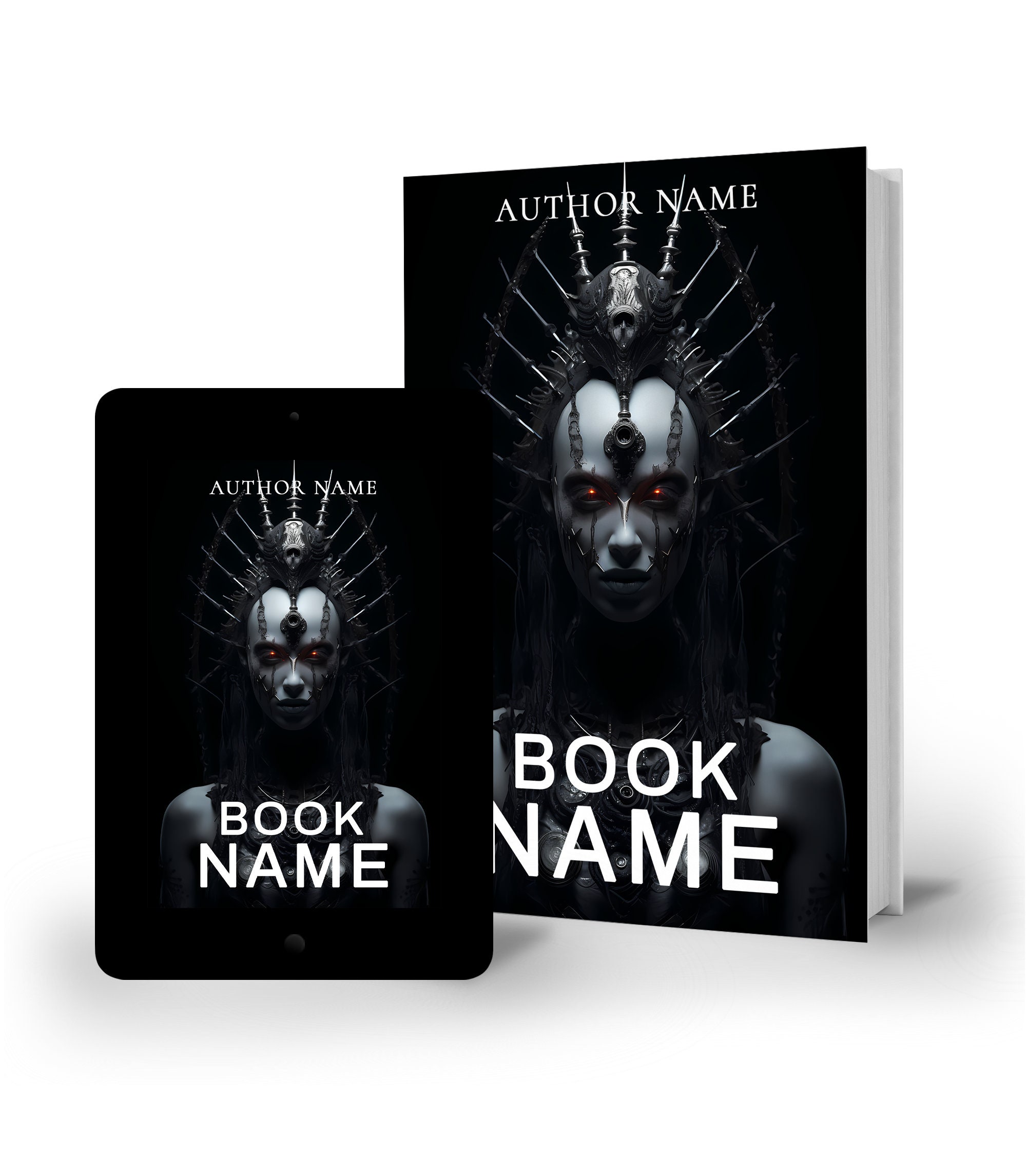 Andromeda - AI Female Cover Model, Sci-fi, Scifi, Sci Fi, Cyborg Queen, Alien, Crown, Romance ...