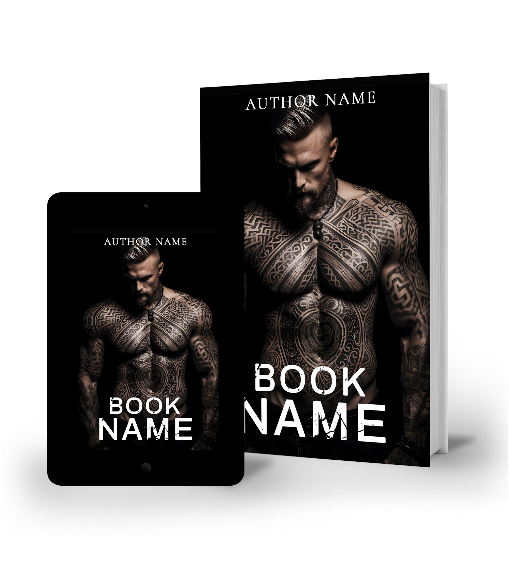 Ace AI Cover Model, Male, Biker, Viking, Tattoos, Hot, Sexy, Blond Hair ...