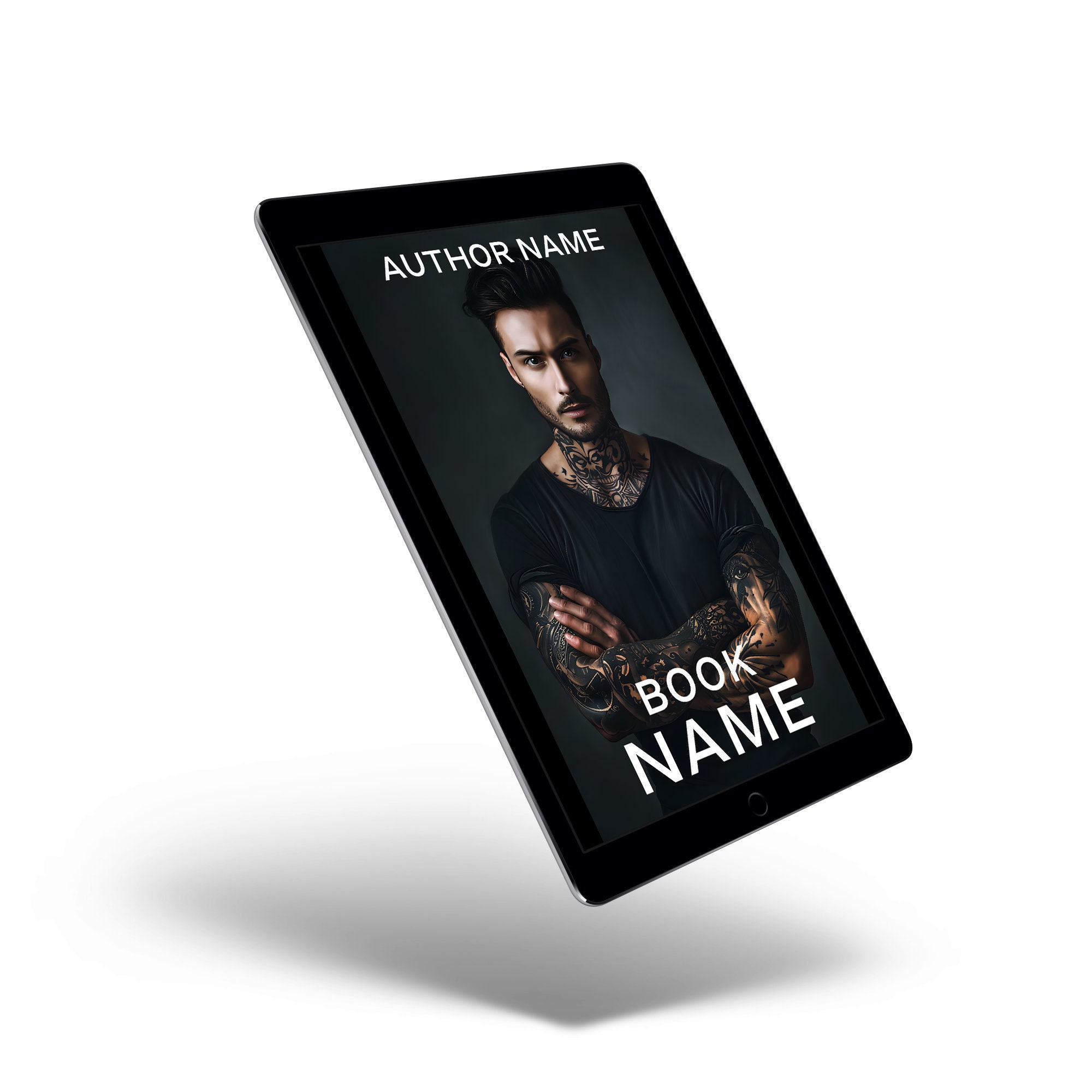 Jamie AI Cover Model, Male Model, Biker, Rockstar, Tattoos, Short Dark ...