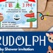 Rudolph Baby Shower Invitation: 5x7 Canva Edit (PDF Download) - Etsy