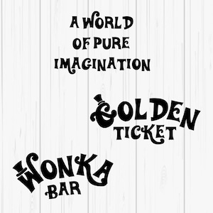 Willy Wonka - 5 PDG SVG PNG Files - Etsy