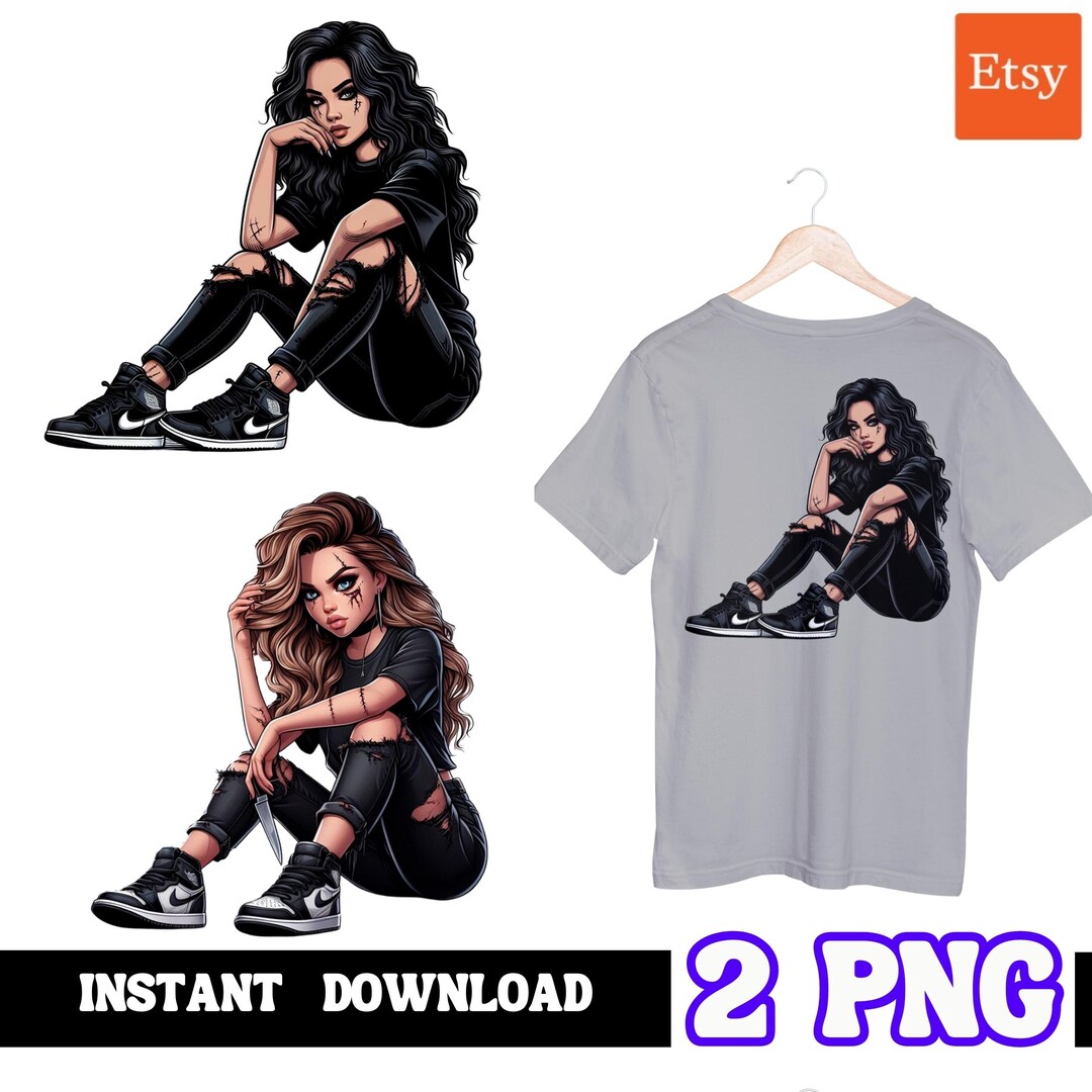 Baddies Woman | Urban Killer Woman | Vagrant Trap Designs | Fantasy Fan ...