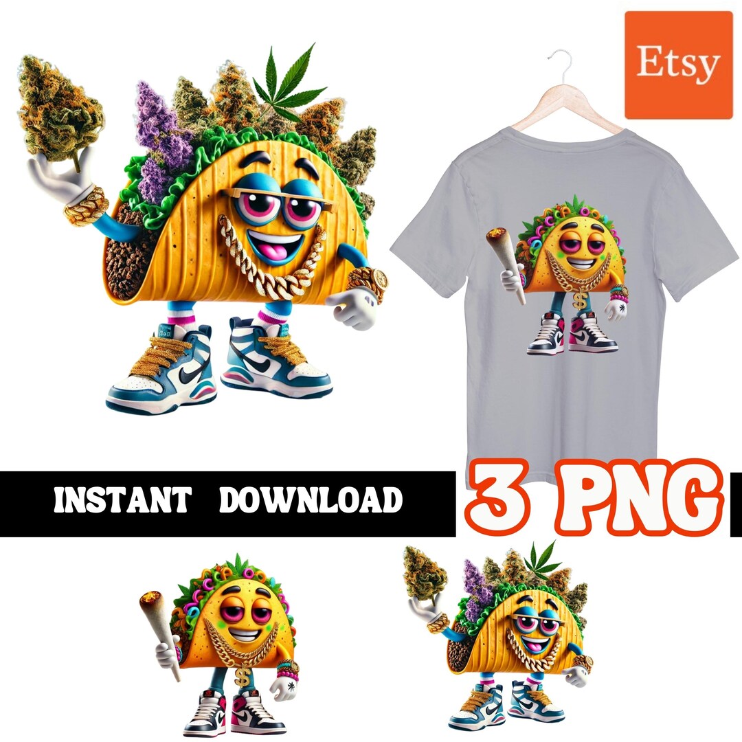 Gangster Mexican Taco| Urban Weed Taco| Urban Trap Designs | Gangster ...