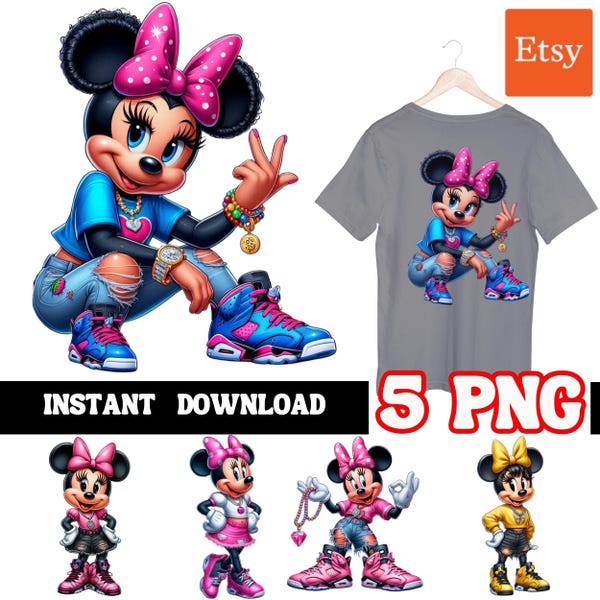 Hip Hop Mickey Mouse Png - Etsy