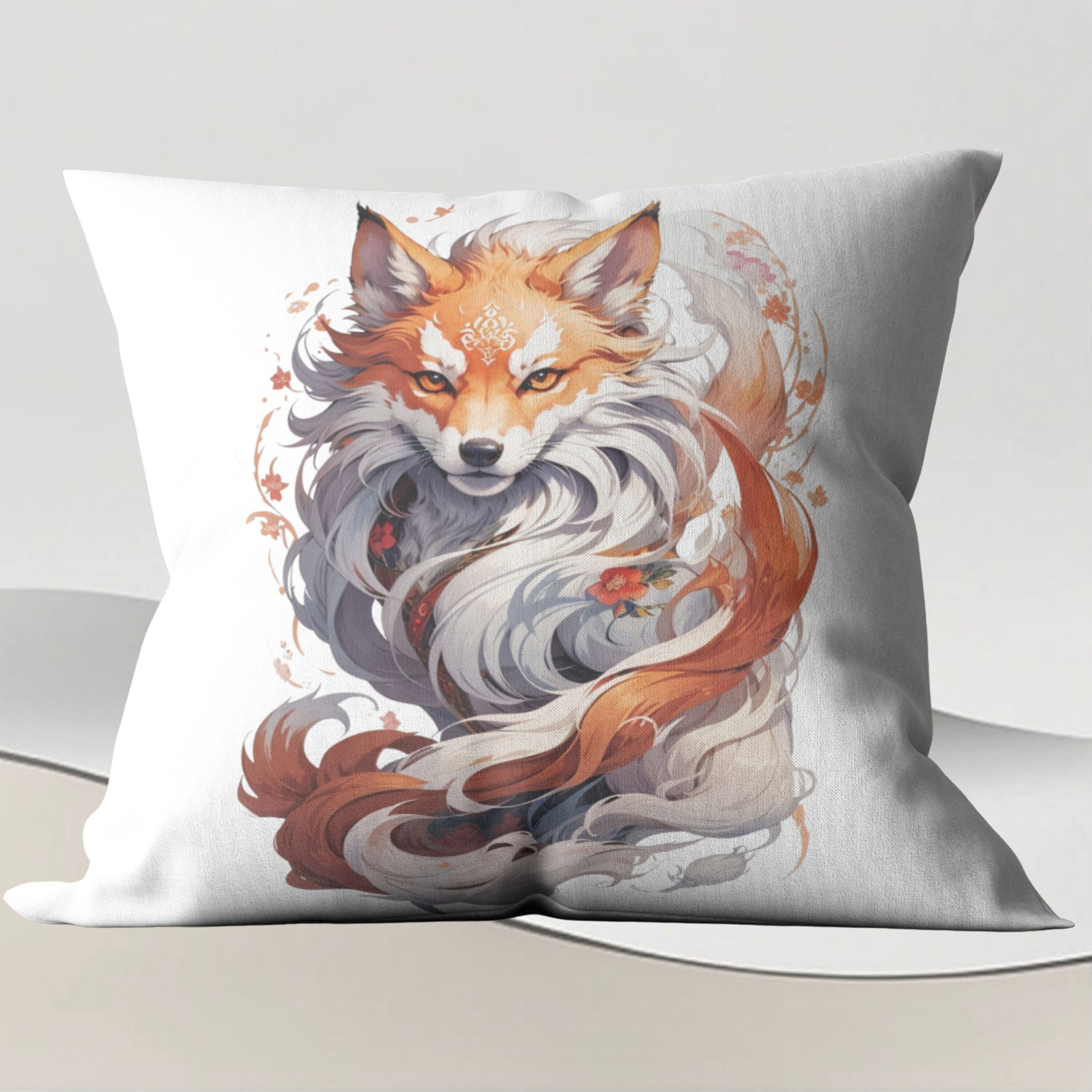 3D Rendered Fox Image Splash Art Fusion Vivid Colors - Etsy