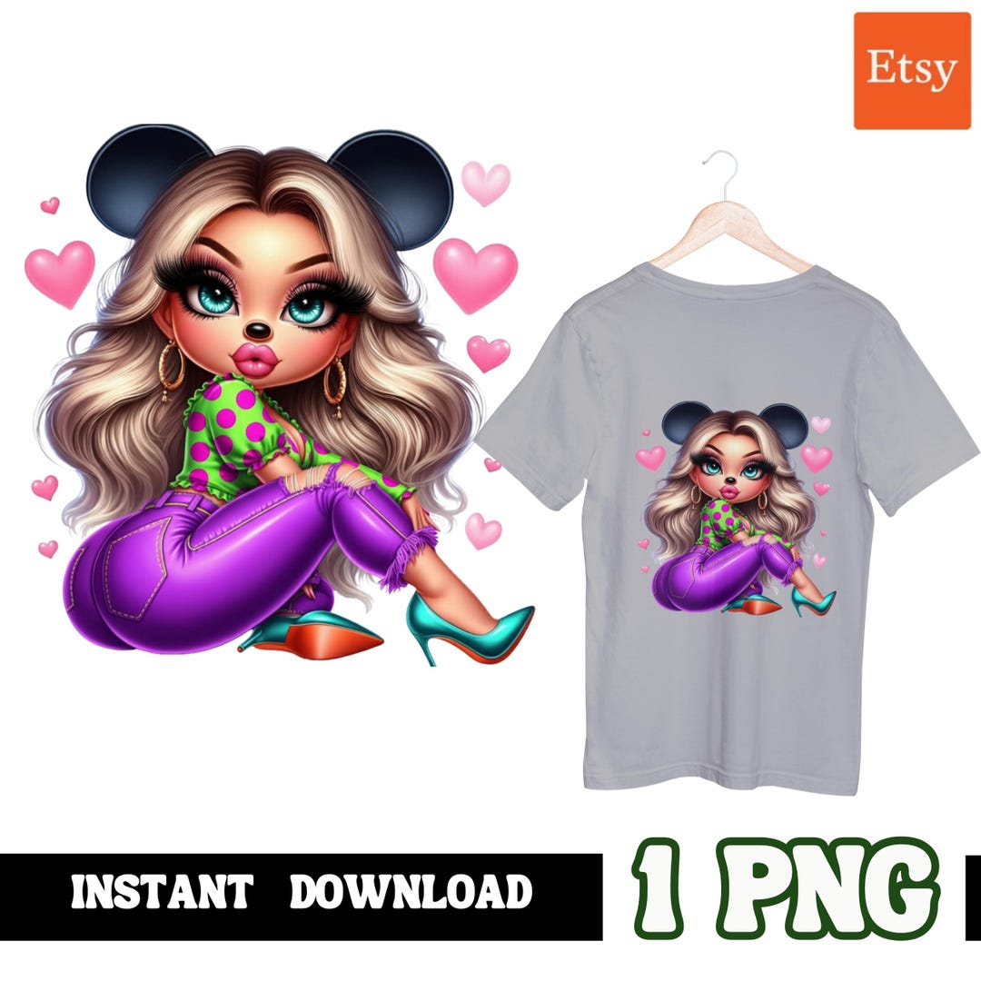 Gangster Minnie Mouse PNG: Urban Streetwear Art (digital Download) - Etsy