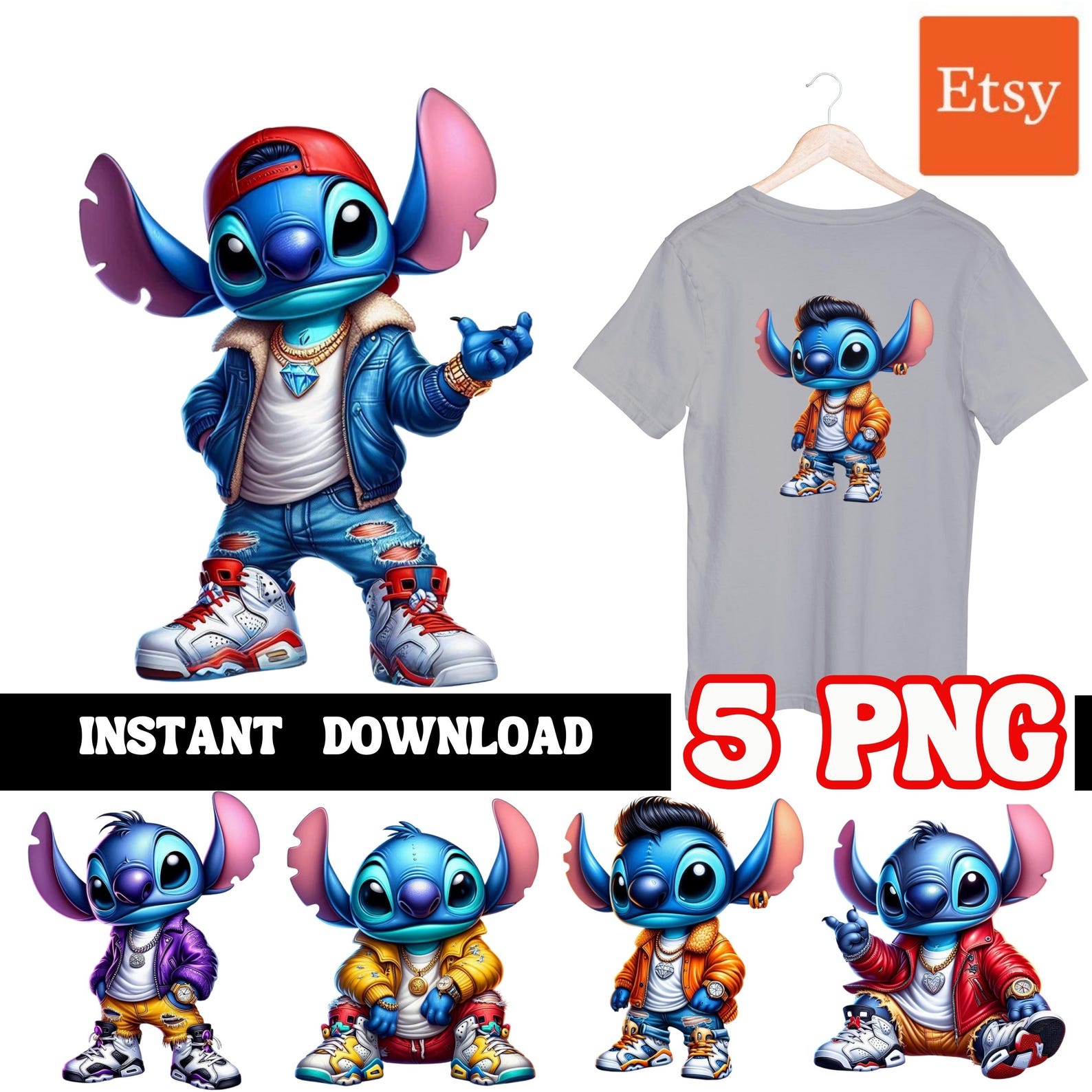 Urban Gangster Stitch Rascal Stitch Vagrant Trap Designs Tramp Fan Art ...