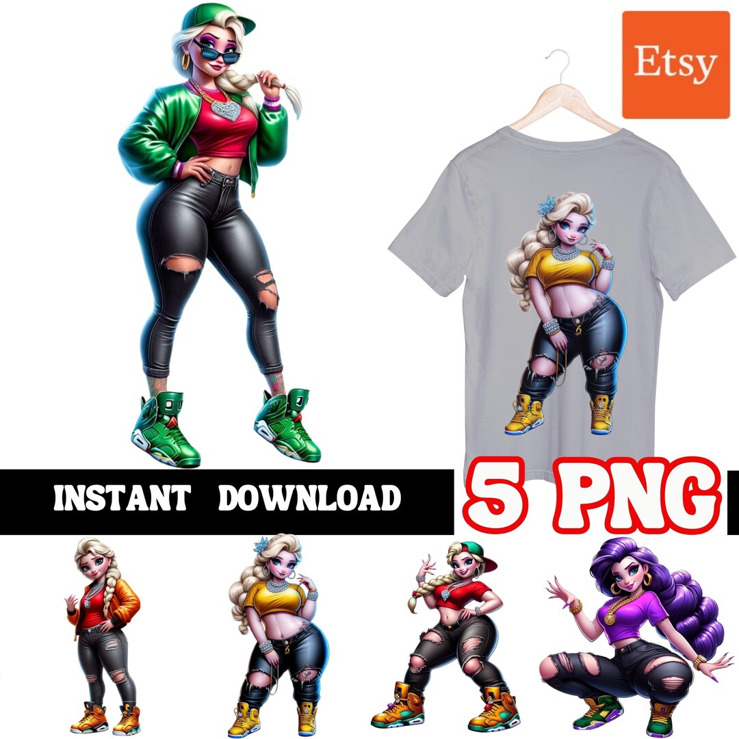 Elsa Princess | Urban Princess | Gangster Elsa PNG | Gangster Fan Art ...