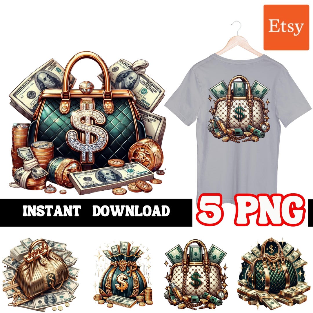 Gangster Money Luxury Bag | Urban Bag Full of Money | Gangster Trap ...