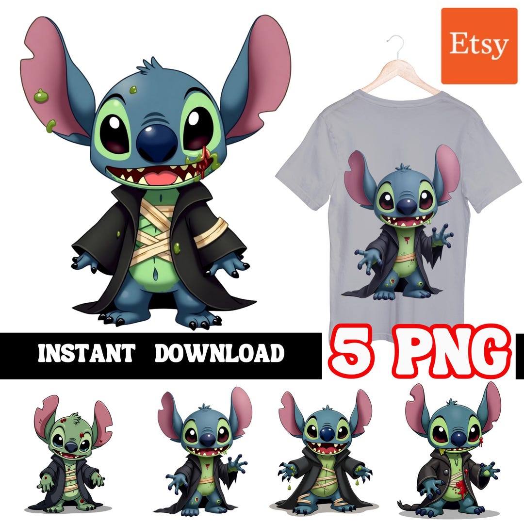 Zombie Stitch | Urban Cool Stitch Png | Gangstertrap Designs | Gangster ...