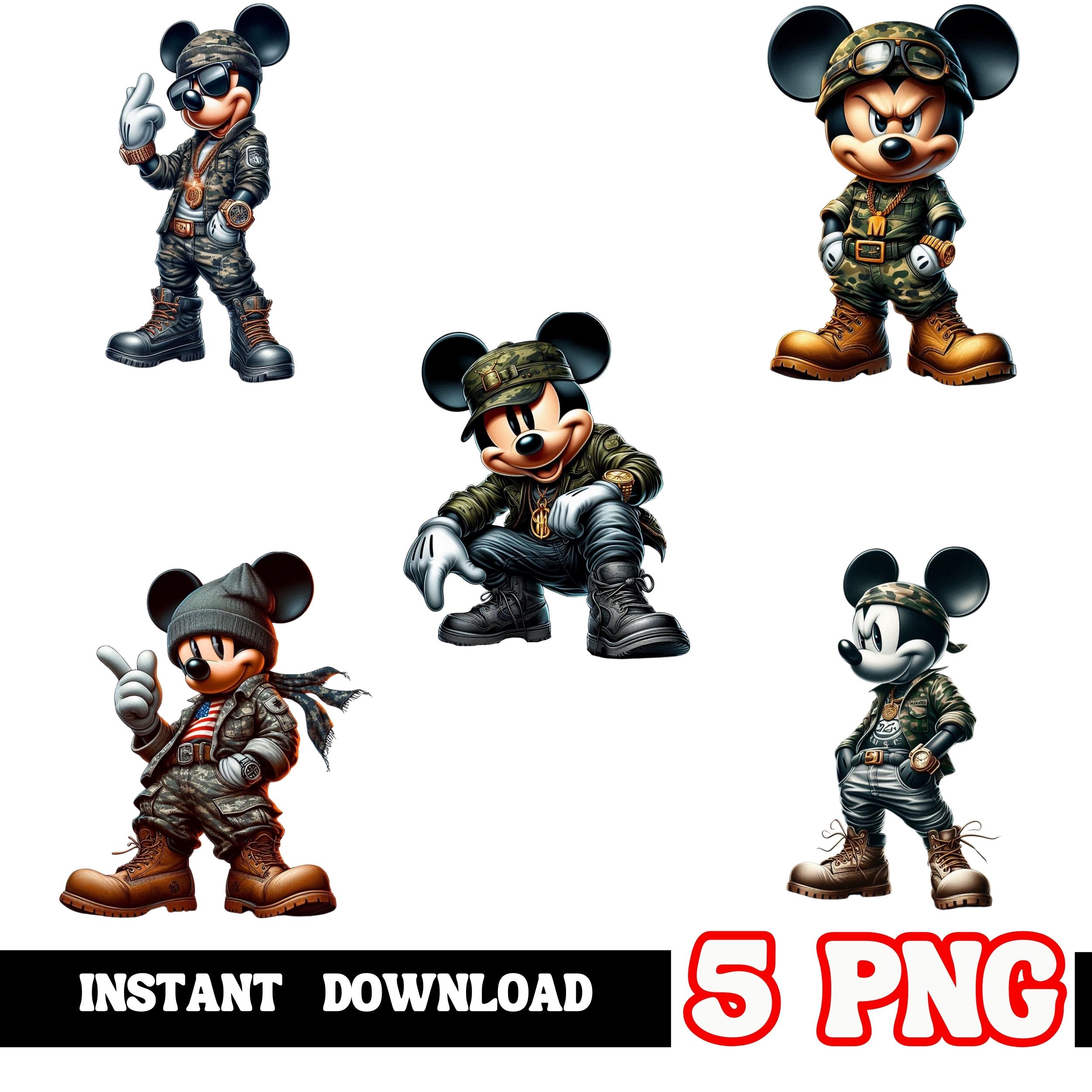 Soldier Mickey Mouse| Urban Military Mickey Mouse| Gangster Trap ...