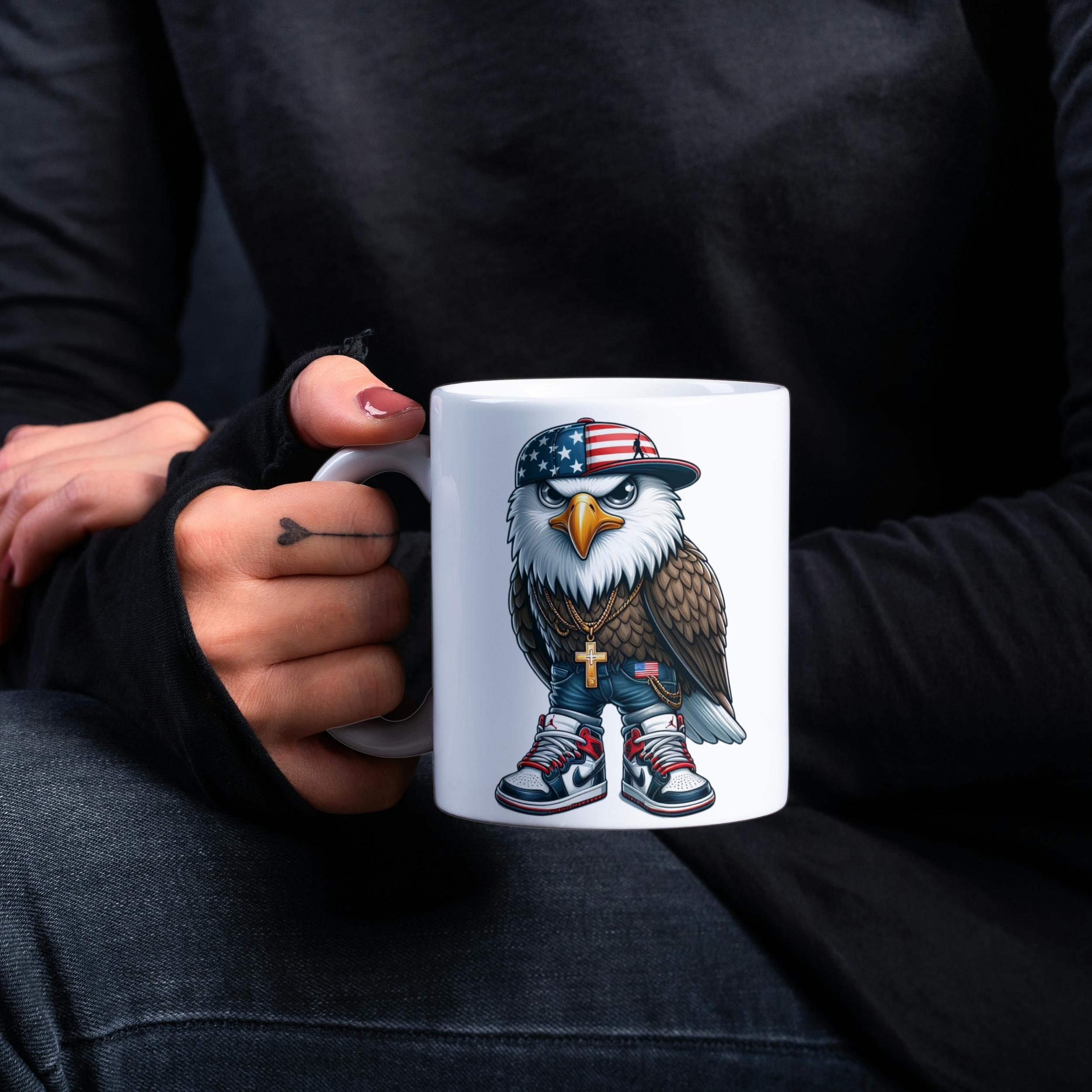 Gangster Bald Eagle Urban Eagle Vagrant Trap Design Fantasy Fan Art ...