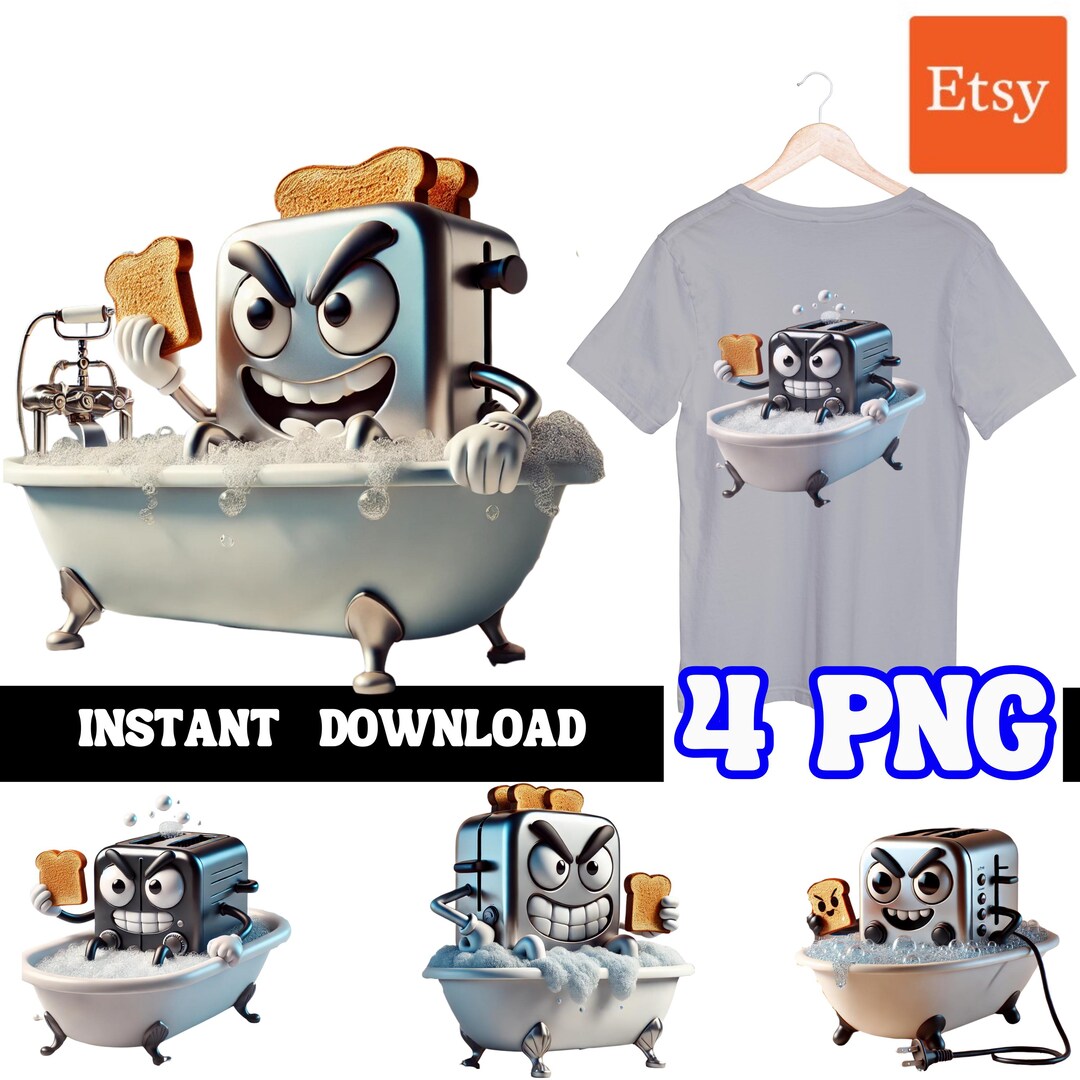 Funny Toaster | Toaster Shower | Urban Trap Designs | Gangster Fan Art ...